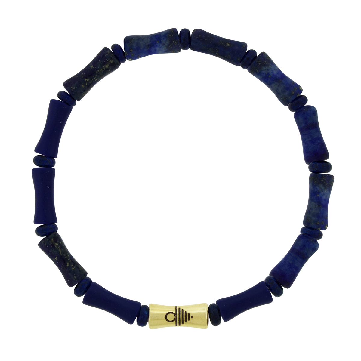 Sheath Tube with Enameled Unknown Symbol on Lapis Bead Bracelet – LUIS ...